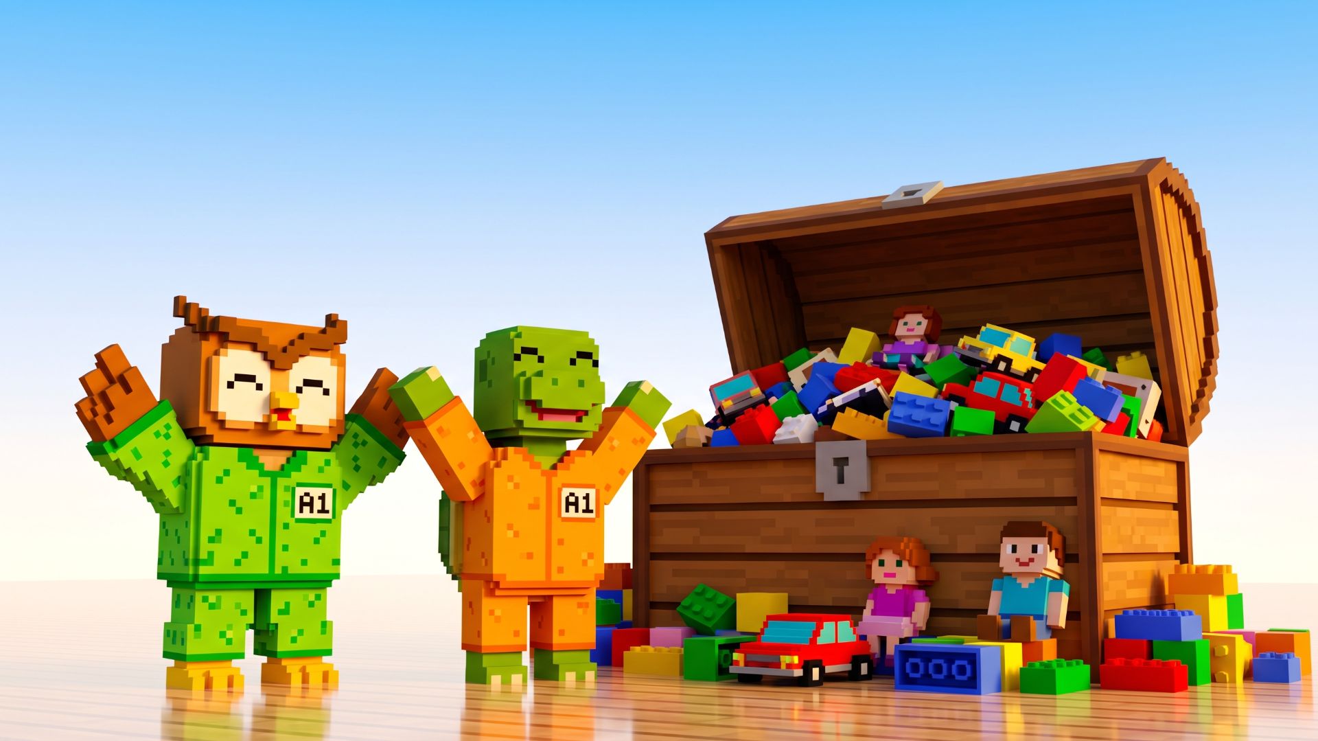 Как собирать игрушки | Обучающий мультик Майнкрафт | Развивающее видео для детей 3-6 лет