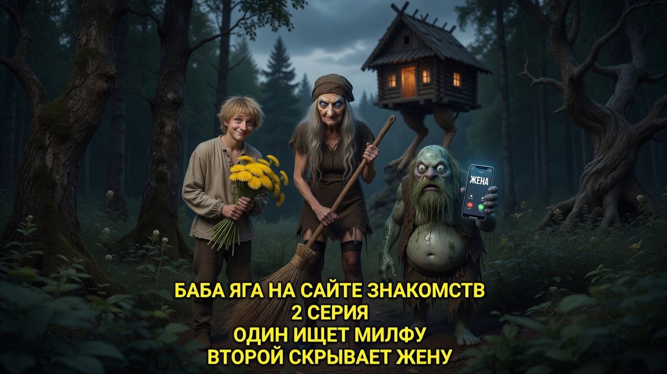 Молодой ищет милфу,старый прячет жену. Баба Яга на сайте знакомств 2 серия