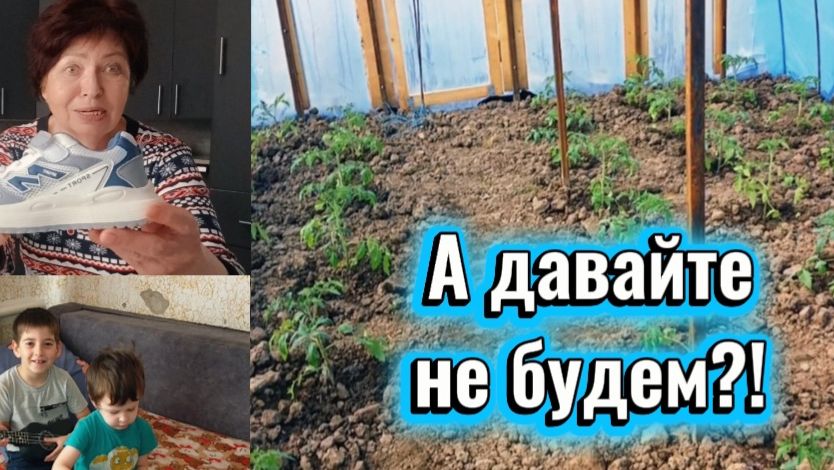 Помидоры прижились//Опять блины//Никитосик с характером,но давайте не будем?!Обновки для внуков