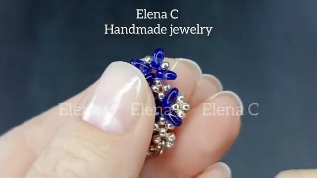 Браслет из бисера и бусин твин  от Elena C - Украшения ручной работы