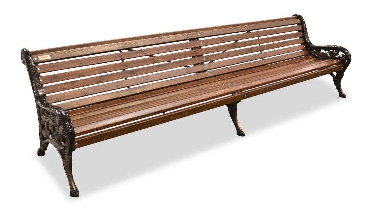 Скамейка чугунная «Новый Парк» от фабрики Хоббика