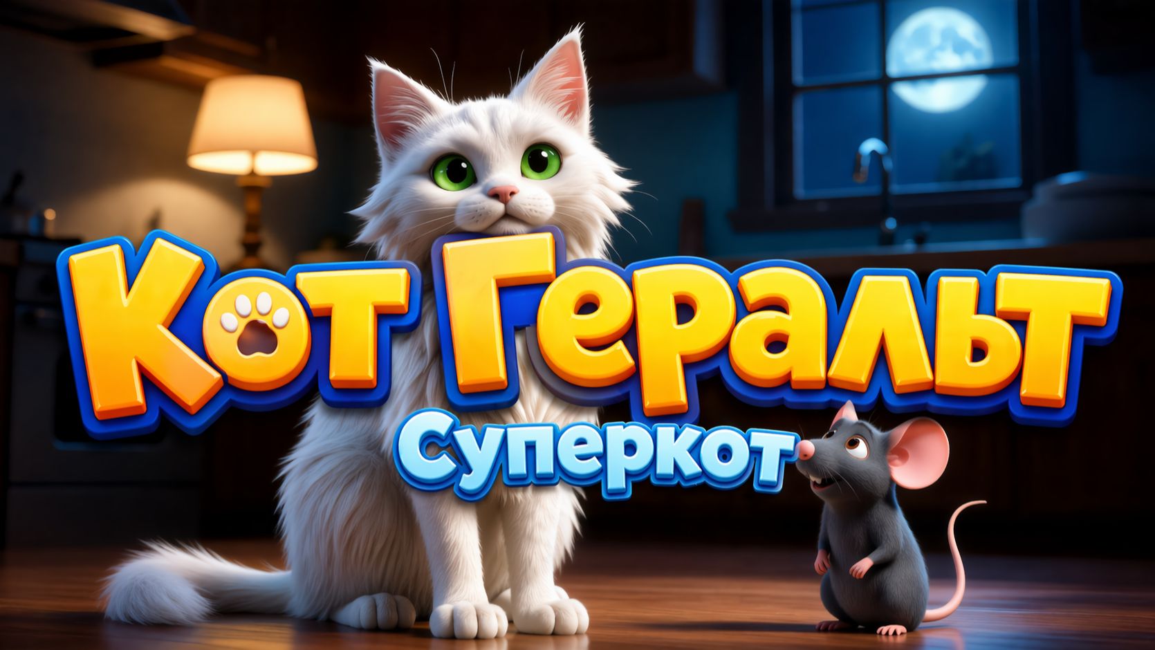 Кот Геральт. Суперкот😸поучительный детский мультик💛