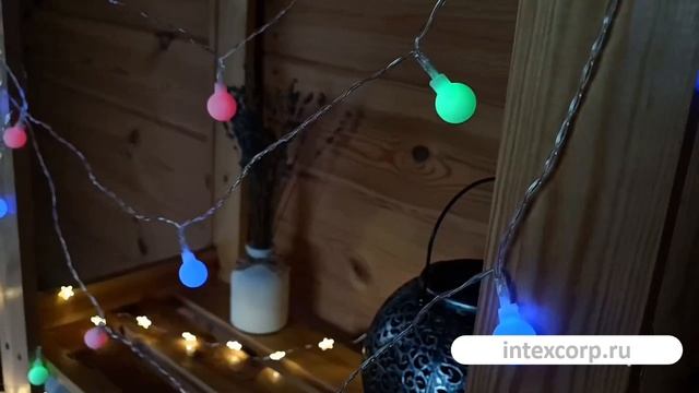 Садовая гирлянда FAYRI CHERRY, солнечная батарея, 20 разноцветных LED-огней, 4.75+2 м, 477-59