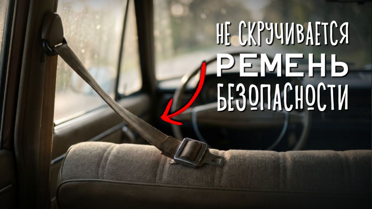 Ремень безопасности не втягивается? Простое решение за 10 минут 🚙🛠️