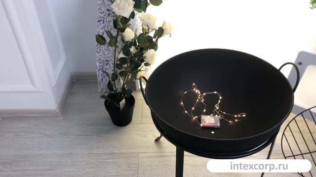 Чаша для костра КОЛОНЬИ, металл, чёрная, 55х43 см, 2024357