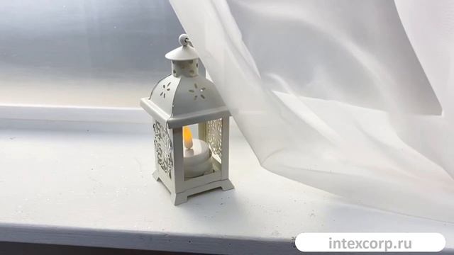 Подсвечник-фонарик под чайную свечу ПАУЛИ - КРУЖЕВНОЙ ЦВЕТОК, металлический, белый, 4053800-2