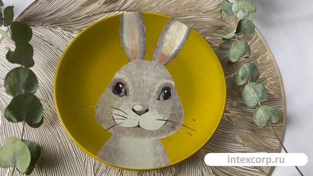 Сервировочное блюдо ЗАЯЦ ЛОРИ, керамика 20 см, 1161560