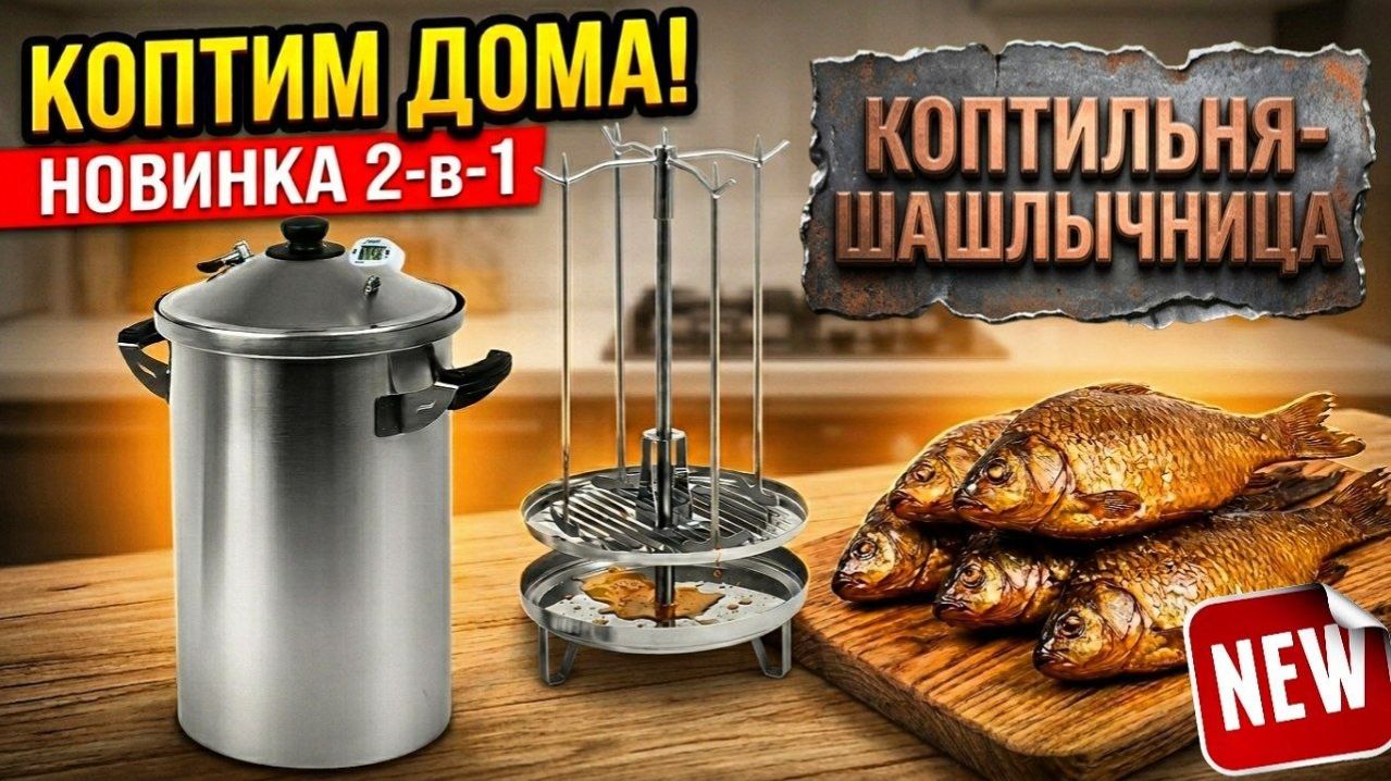Вкуснючие копчёные Караси без ВОНИ в квартире | Испытание Новой Коптильни