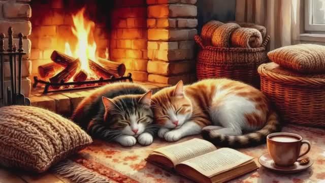 Кошачий вайб: уютные расслабляющие котики
