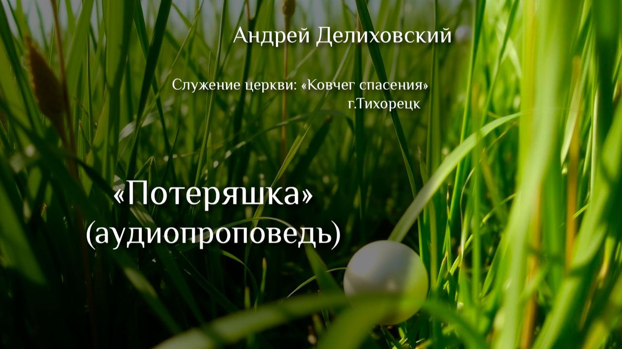 Аудиопроповедь "Потеряшка" Андрей Викторович Делиховский