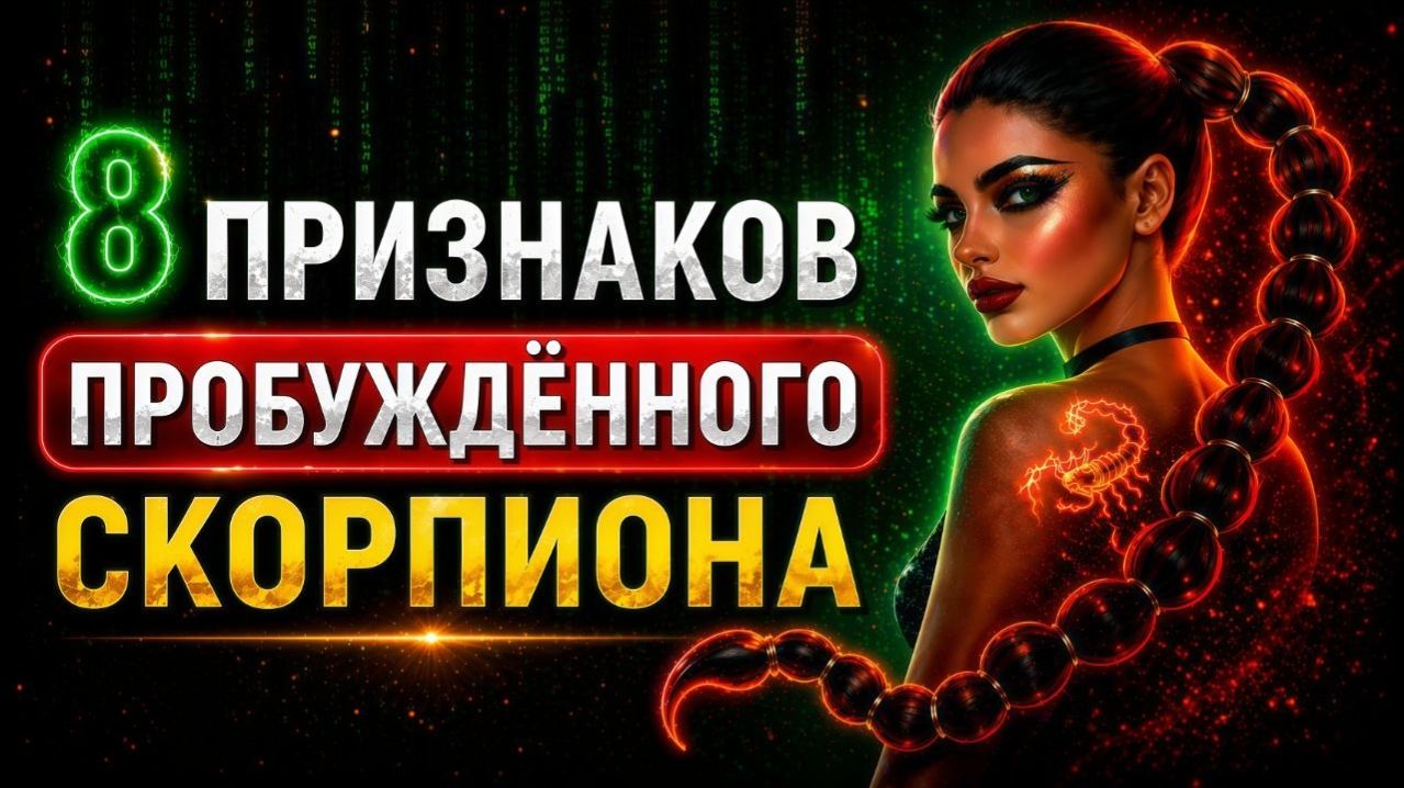 СКОРПИОН - ПРИЗНАКИ ПРОБУЖДЕНИЯ В МАТРИЦЕ