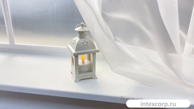 Подсвечник-фонарик под чайную свечу ПАУЛИ - ТЁПЛОЕ СЕРДЕЧКО, металлический, белый, 4053800-1