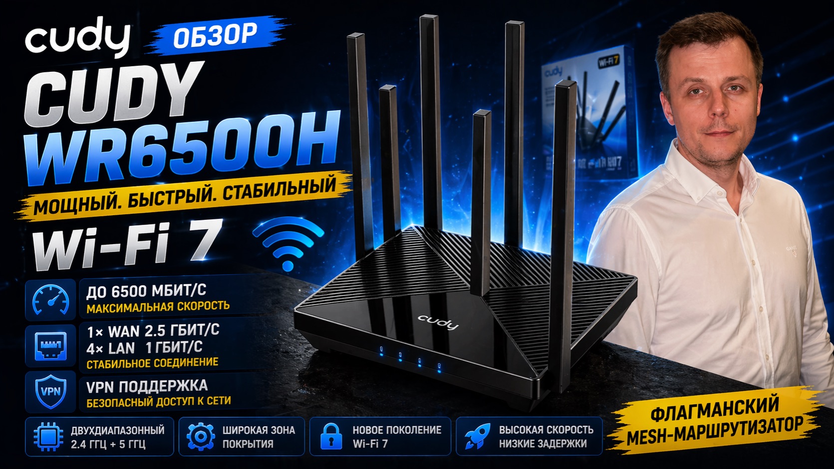 Обзор роутера Cudy WR6500H, Так ли он крут в 26 году?