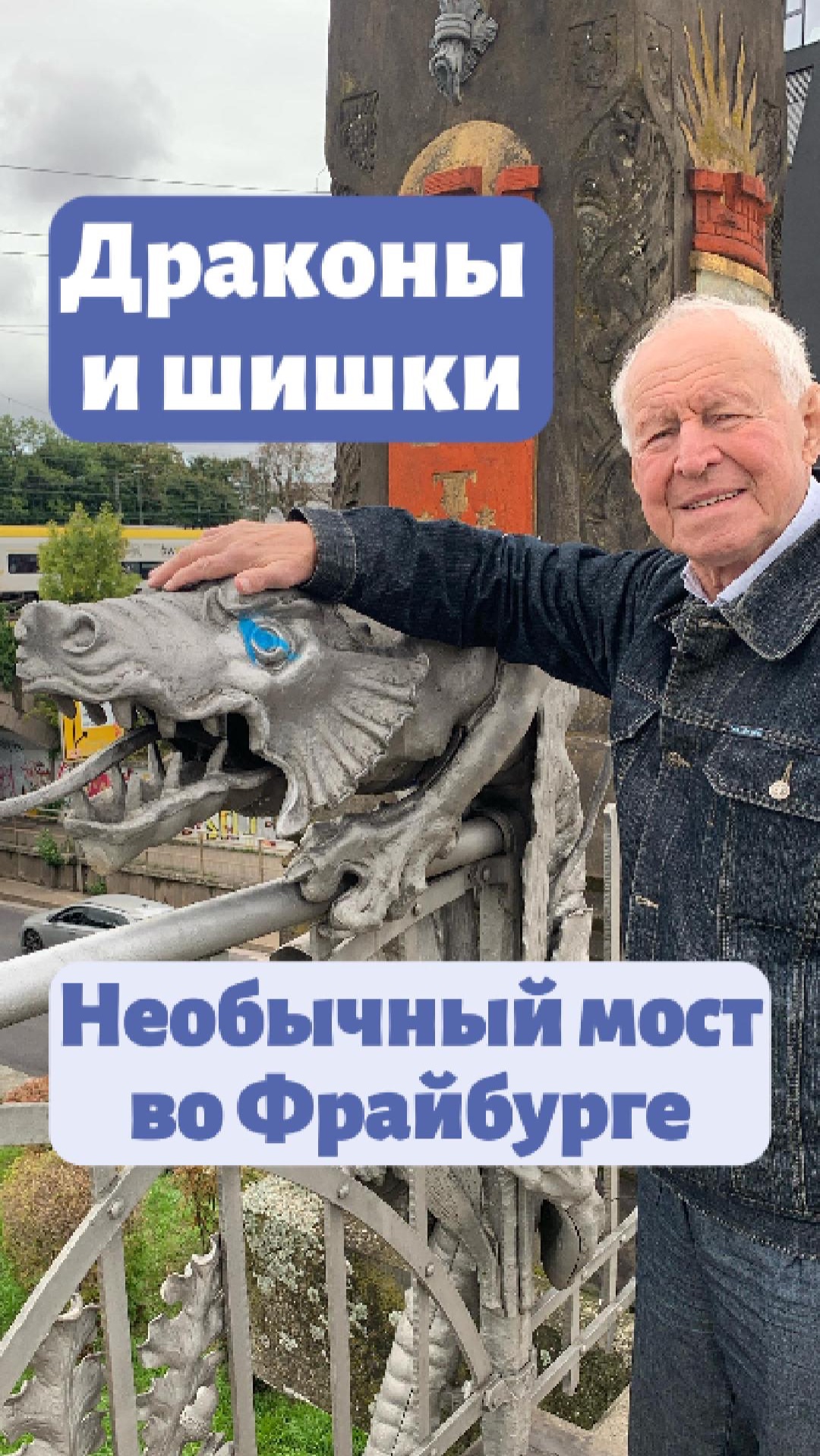 Драконы и шишки - необычный мост во Фрайбурге 🐉