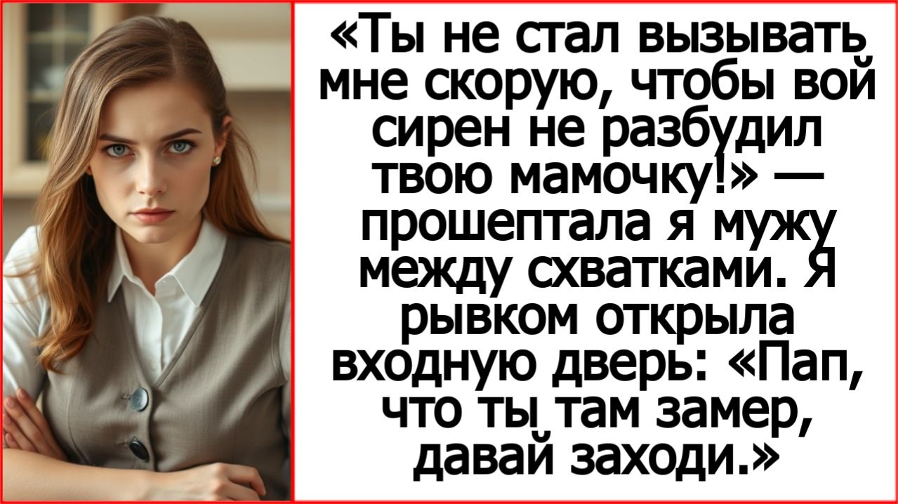 Истории из жизни. Муж запретил вызывать скорую к рожающей жене ради спящей свекрови. Аудио рассказы.