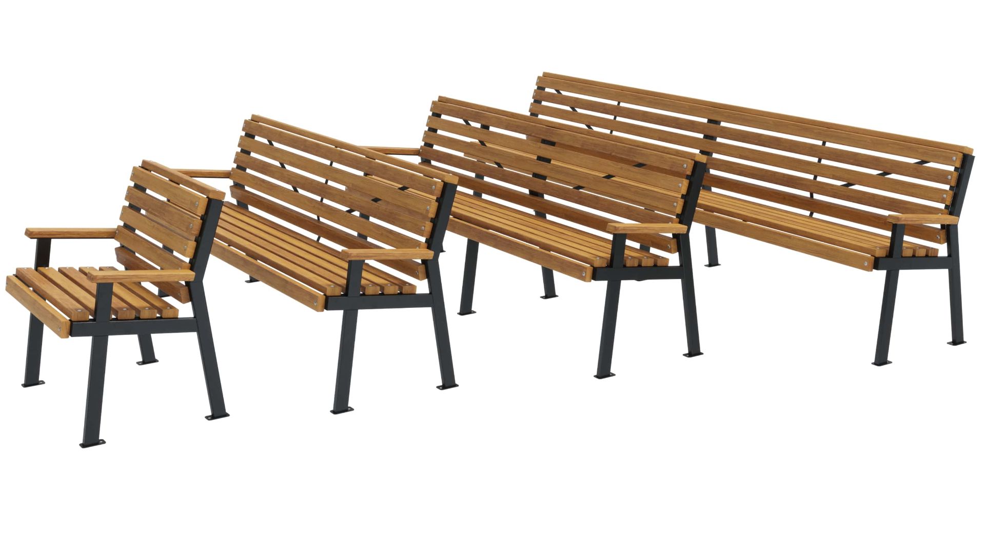 Скамейка стальная «Модерн» от компании Хоббика