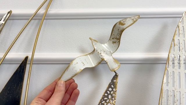 Декоративное панно АРТ-ПАРУСНИКИ, металл, 109x69 см, 1021138