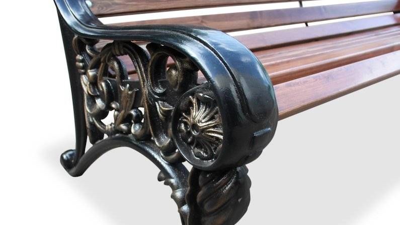 Скамейка чугунная «Парковая тишь» от компании Хоббика