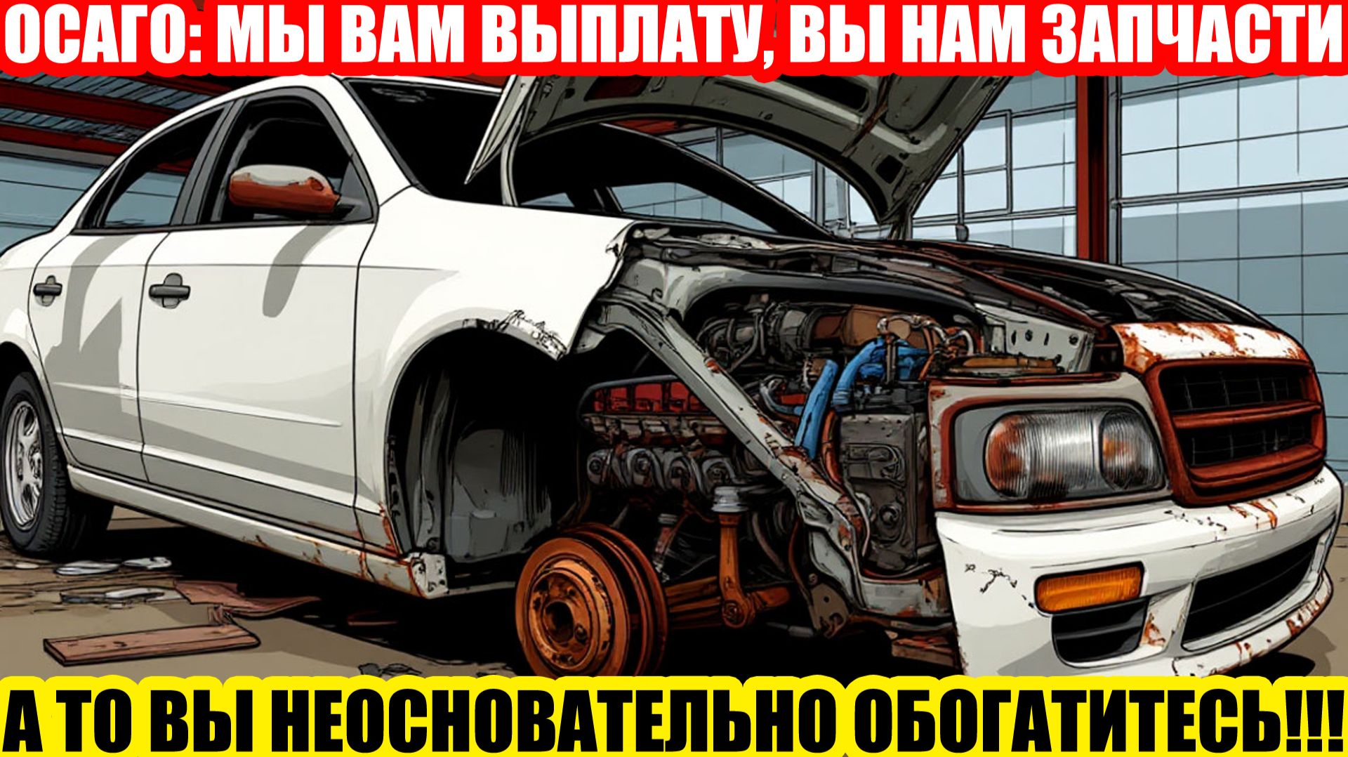 ОСАГО ОТ СК ИНГОССТРАХ: ЕСЛИ ВЫ С НАС ПРОСИТЕ УБЫТКИ - ОТДАВАЙТЕ ПОВРЕЖДЕННЫЕ ДЕТАЛИ НАМ!