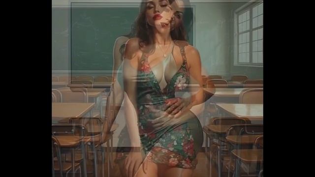 Красотки в школе. А у вас были такие...парты? №1