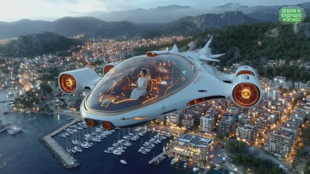 1 Час футуристической научно-фантастической атмосферы (4K) | Утопический город 2115 года и автономны