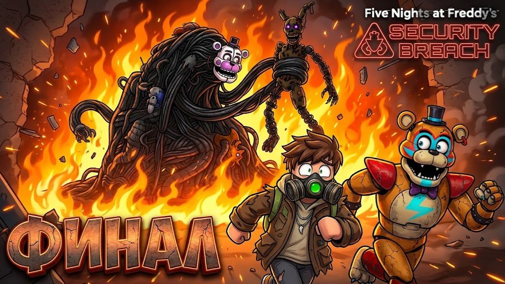 ПОБЕДИЛ ПОСЛЕДНЕГО БОСА БЁРНТРАПА ВО ФНАФ СЕКЬЮРИТИ БРИЧ ФИНАЛ.