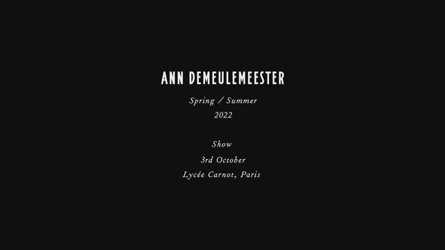 Показ коллекции Ann Demeulemeester весна-лето 2022