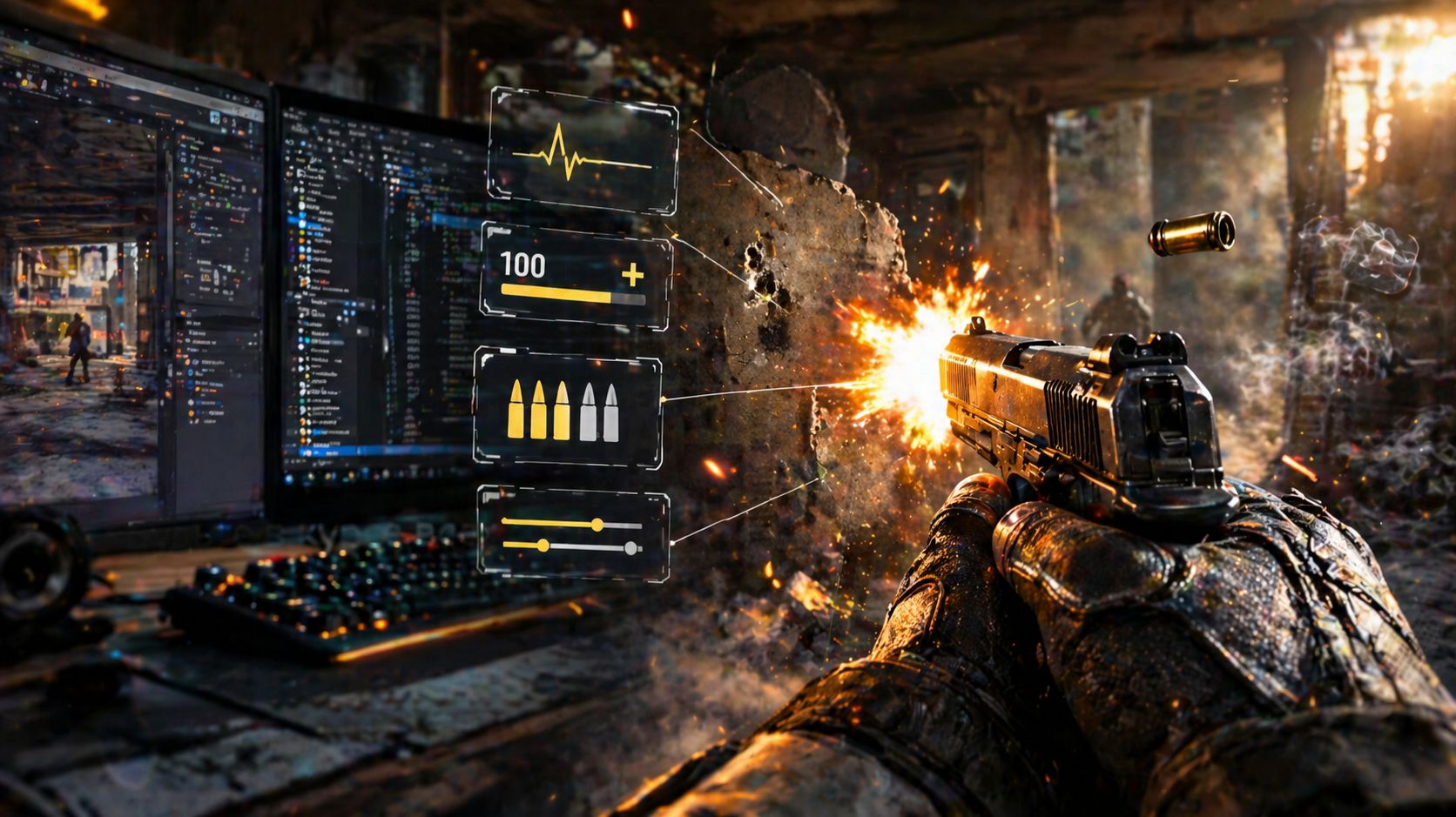 Переменные для шутера от первого лица в Unity