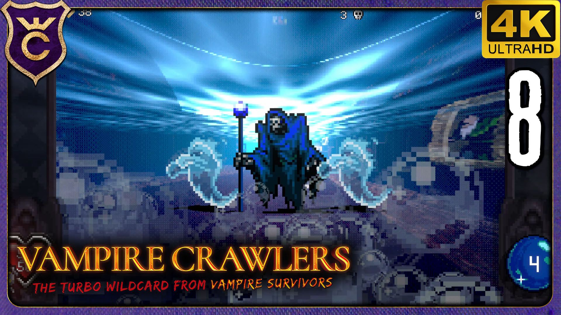 ПРИЗВАЛ СИНЮЮ СМЕРТЬ! 8 Vampire Crawlers The Turbo Wildcard from Vampire Survivors