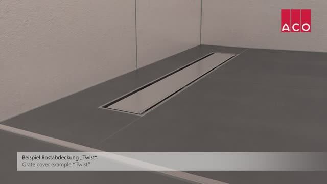 Монтаж напольной душевой системы ACO ShowerFloor для линейного дренажа