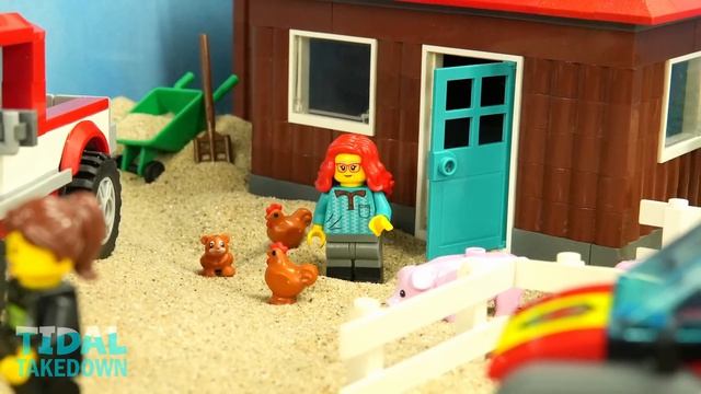45. Boy Trapped in Well - Tsunami Cave Flood - Lego Dam Breach Experiment
