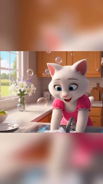 🐱🕷️ Короткометражный мультфильм с Любопытный котенок обнаруживает блестящий веб-момент | Часть 2