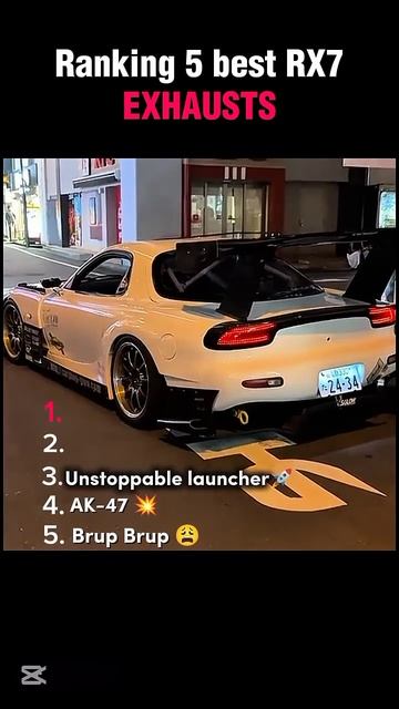 Ranking best exhausts of mazada RX7