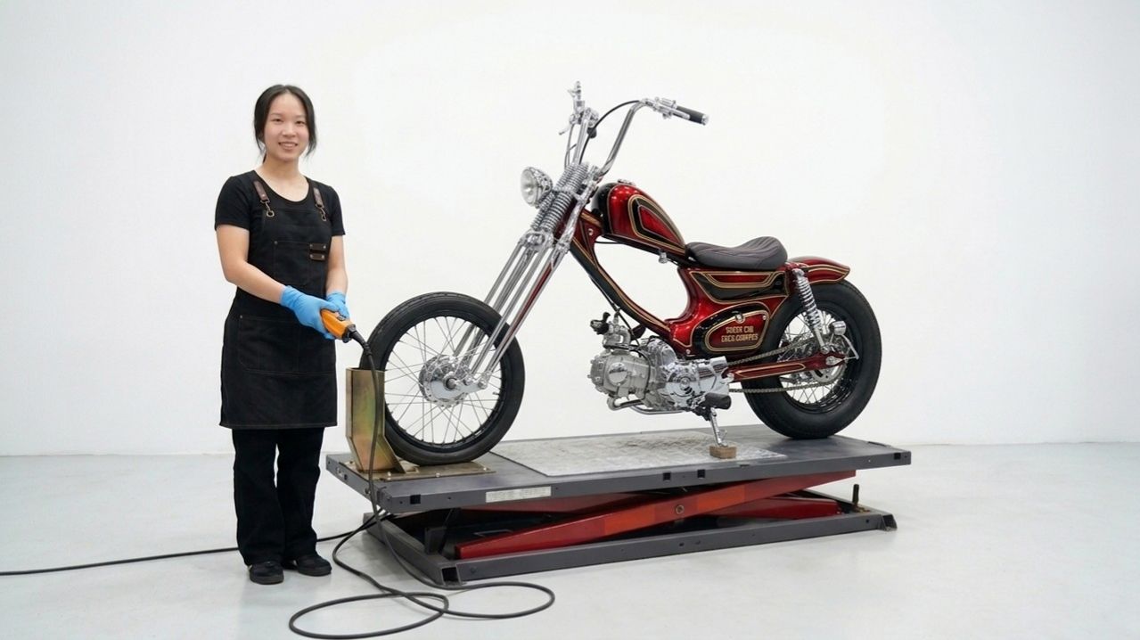 Сборка чоппера Super Cub Hardtail | Изготовление рамы на заказ 🛠️