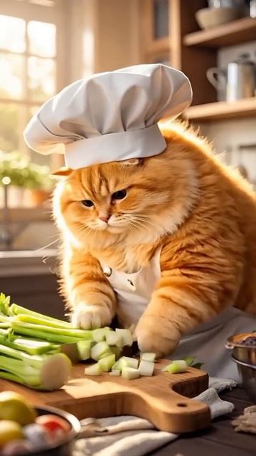 Кот и петух.
