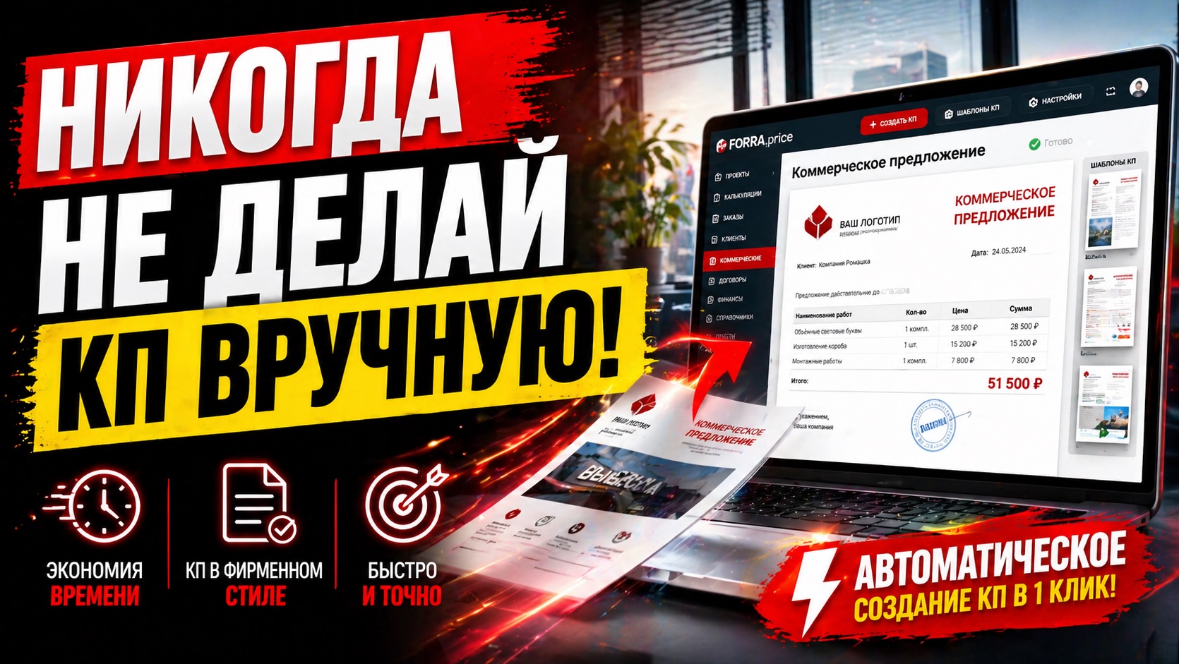 Формирование КП в FORRA.price