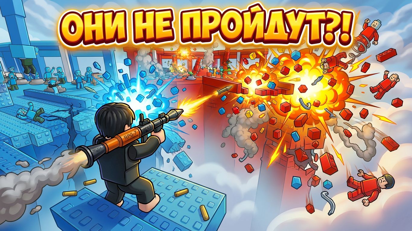 😱 САМЫЙ ТОЧНЫЙ РПГ ВЫСТРЕЛ в РОБЛОКС! БИТВА НА МОСТАХ ROBLOX