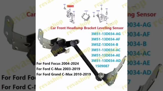 Видео - Датчик дорожного просвета Ford Focus 2 3 3M51-13D034-AG 3M51-13D034-AF 1509087 3M5Z-13D034-B