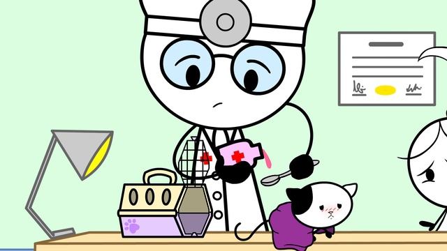 No No I don't want to take a bath wit Cats _  EK Doodles animation for kids