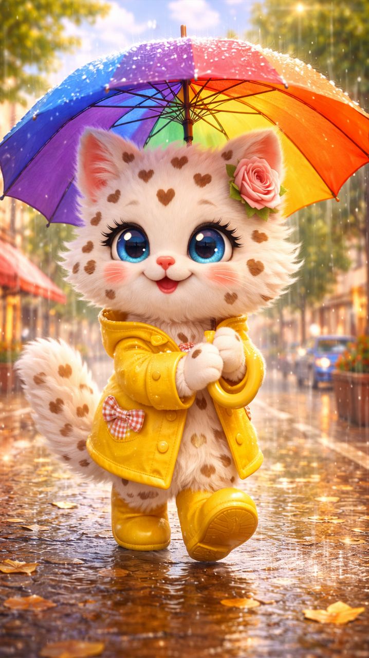 Яркое утро в любую погоду 🌈 #доброеутро #позитив #хорошегодня #котики #уют