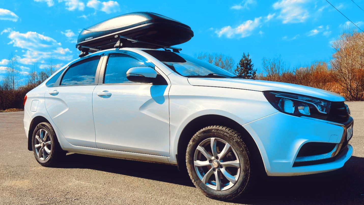 💎 БАГАЖНИК на Lada Vesta/ D-образный уплотнитель/Брызговик💎