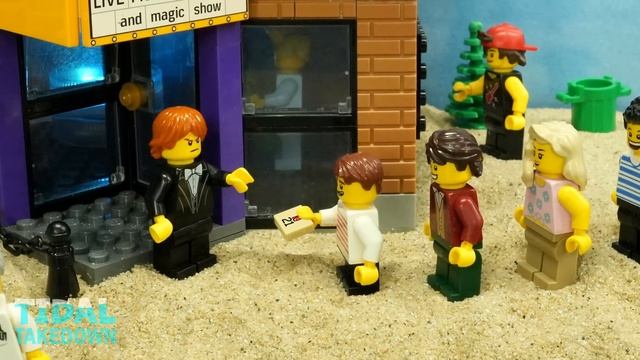 46. Sinkhole Flood Disaster in Lego City - Tsunami Dam Breach Experiment