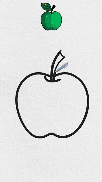 Рисуем яблоко вместе с Лёвой! 🍎