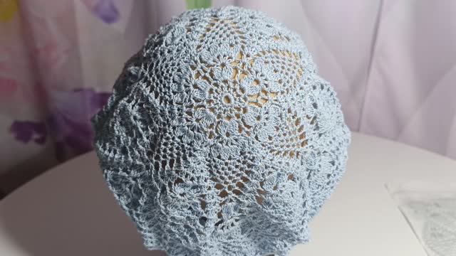 Обзор ажурного берета.