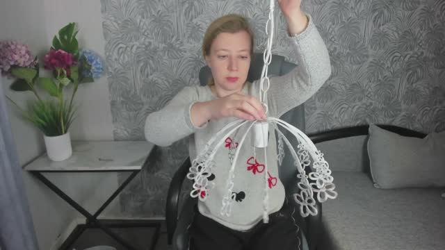 Купила интересную люстру