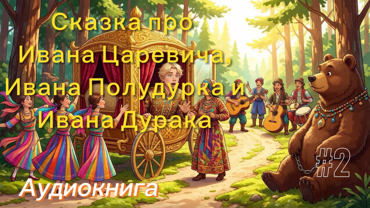 СКАЗКА ПРО ИВАНА ЦАРЕВИЧА, ИВАНА ПОЛУДУРКА И ИВАНА ДУРАКА.ЧАСТЬ 2