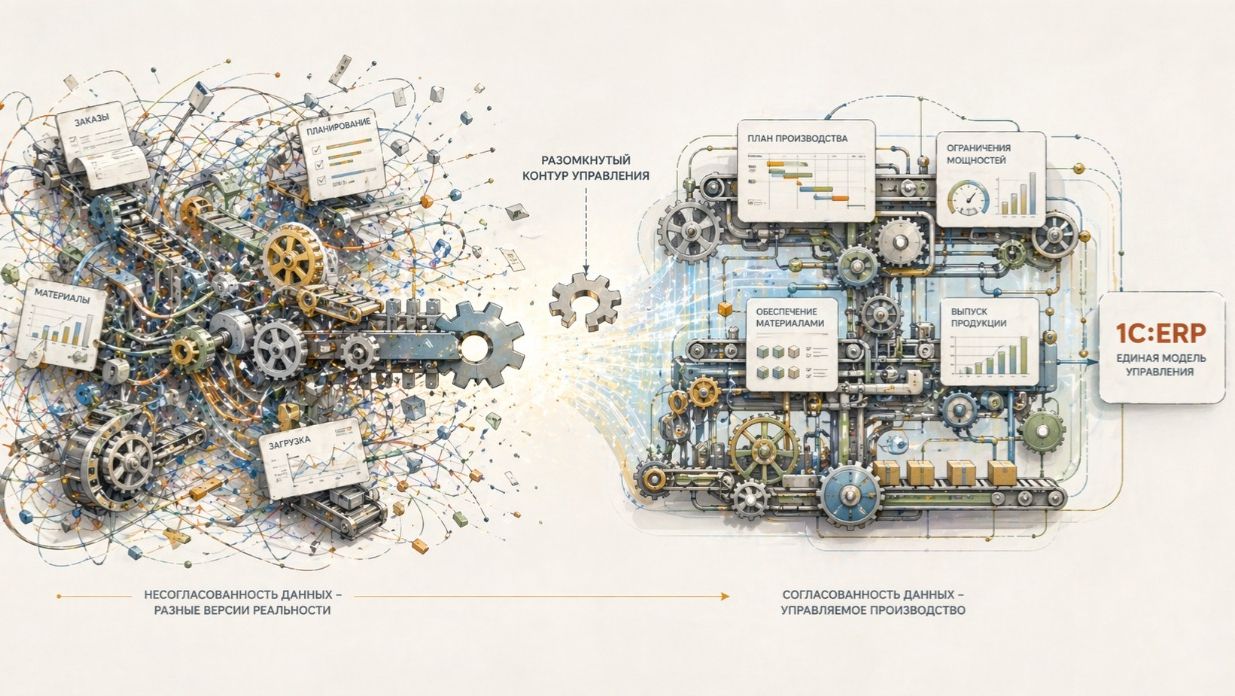 Автоматизация управления производством в 1С:ERP