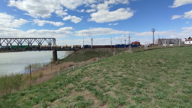 Павлодар. Красивое место. Жд мост через Иртыш