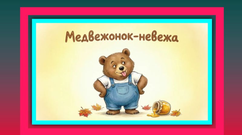 Медвежонок - невежа. Агния Барто. Сказка для маленьких и больших. Мультик.