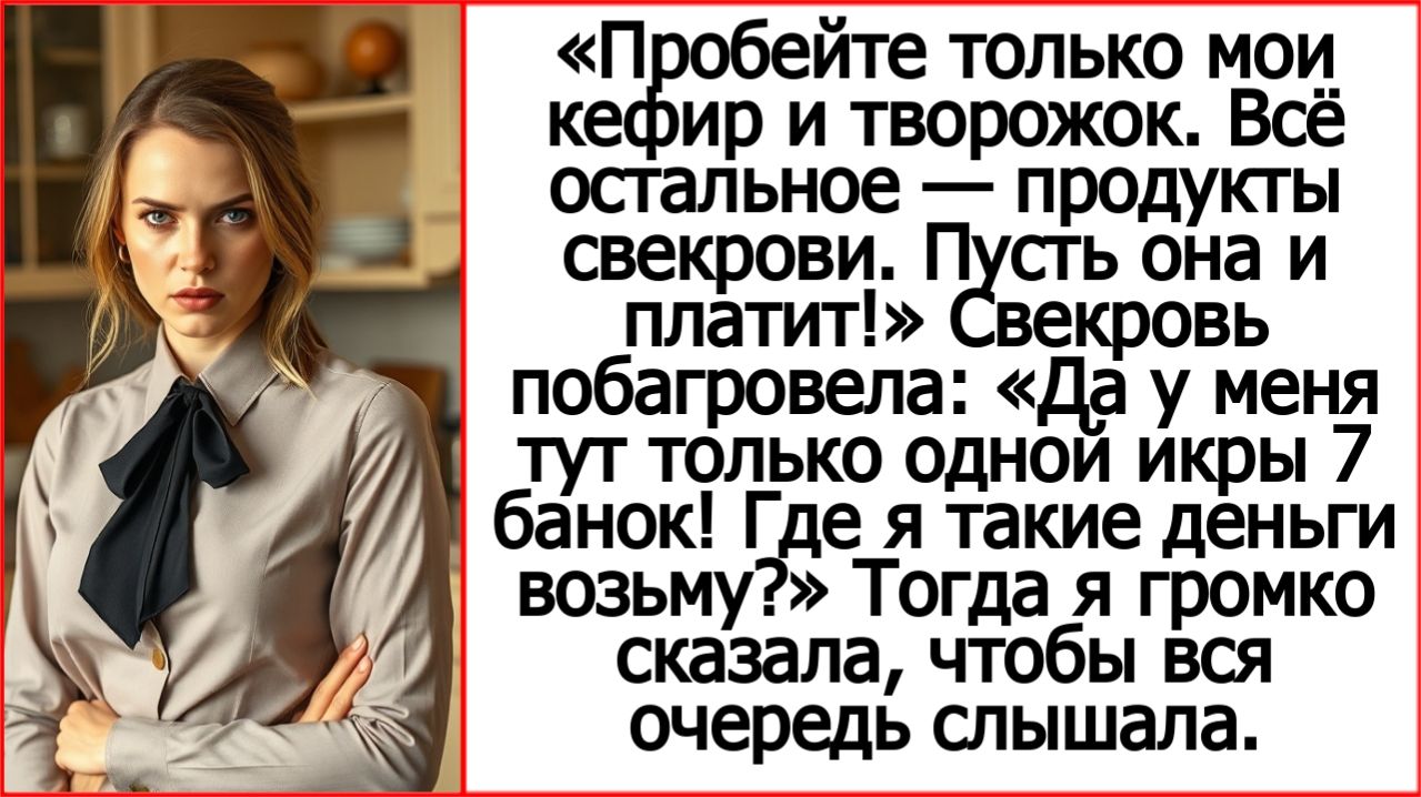 Истории из Жизни - Андрей Белый | Я заплачу только за свой кефир! Свекровь с 7 банками икры у кассы